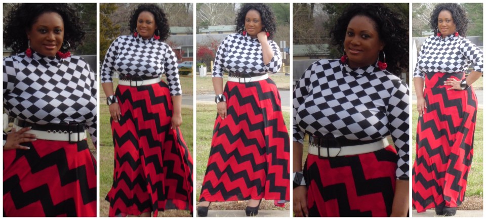 OOTD: “Red Chevron” | "Trendy Curves" by Bella Styles, LLC